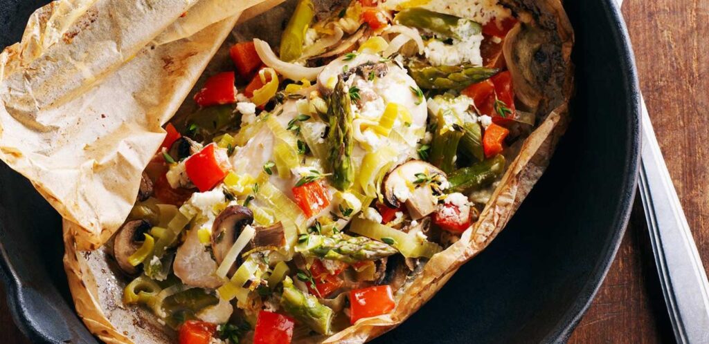 Asparagus Chèvre Chicken for One - Chicken Farmers